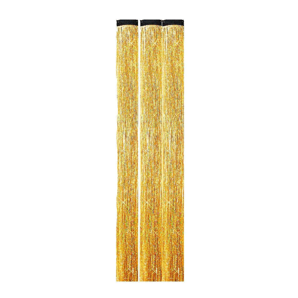 Gold Digger Sparkle Tinsel Hair Extension Clips 3 PK – The Life of the ...