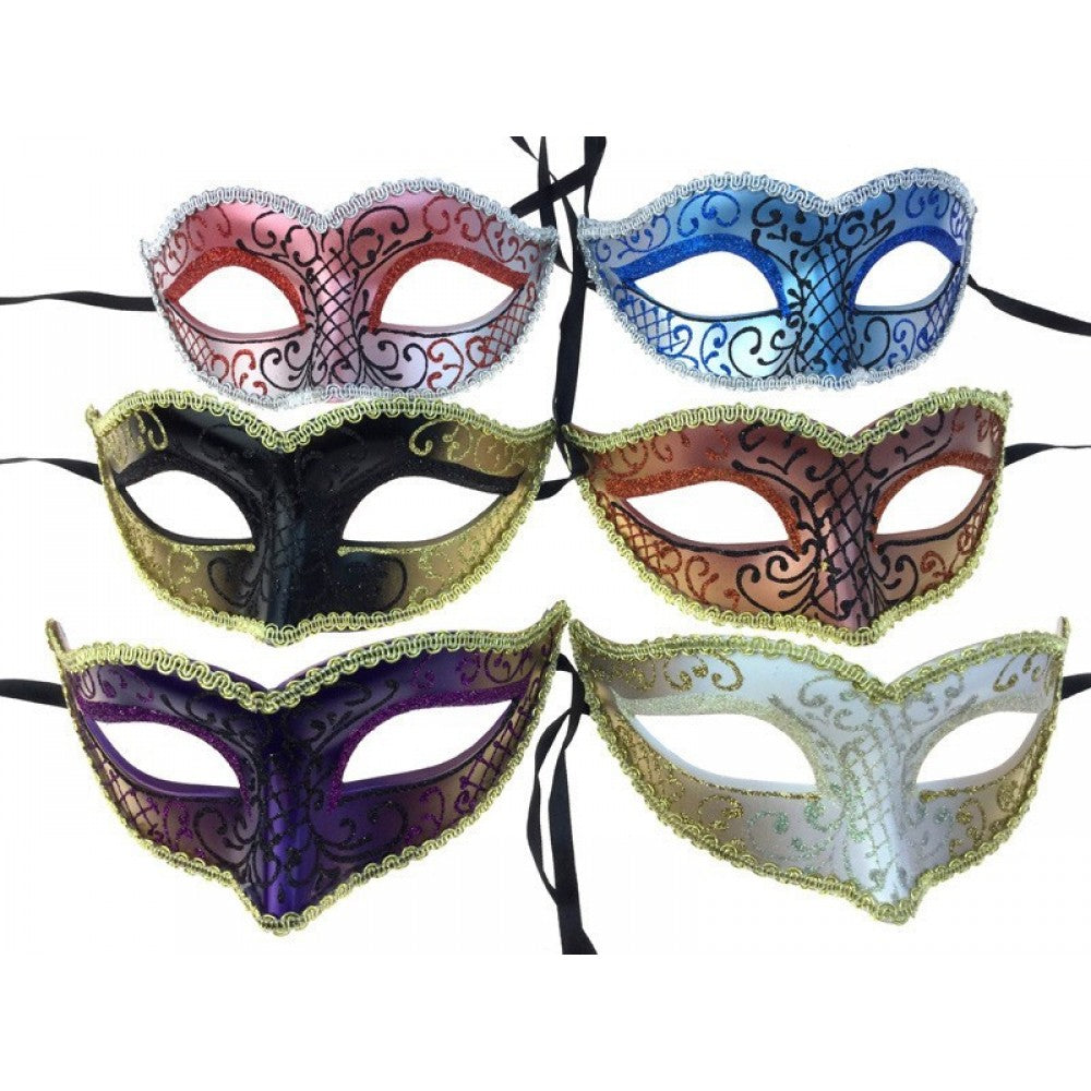 Venetian Crosshatch Half Face Mask – The Life of the Party