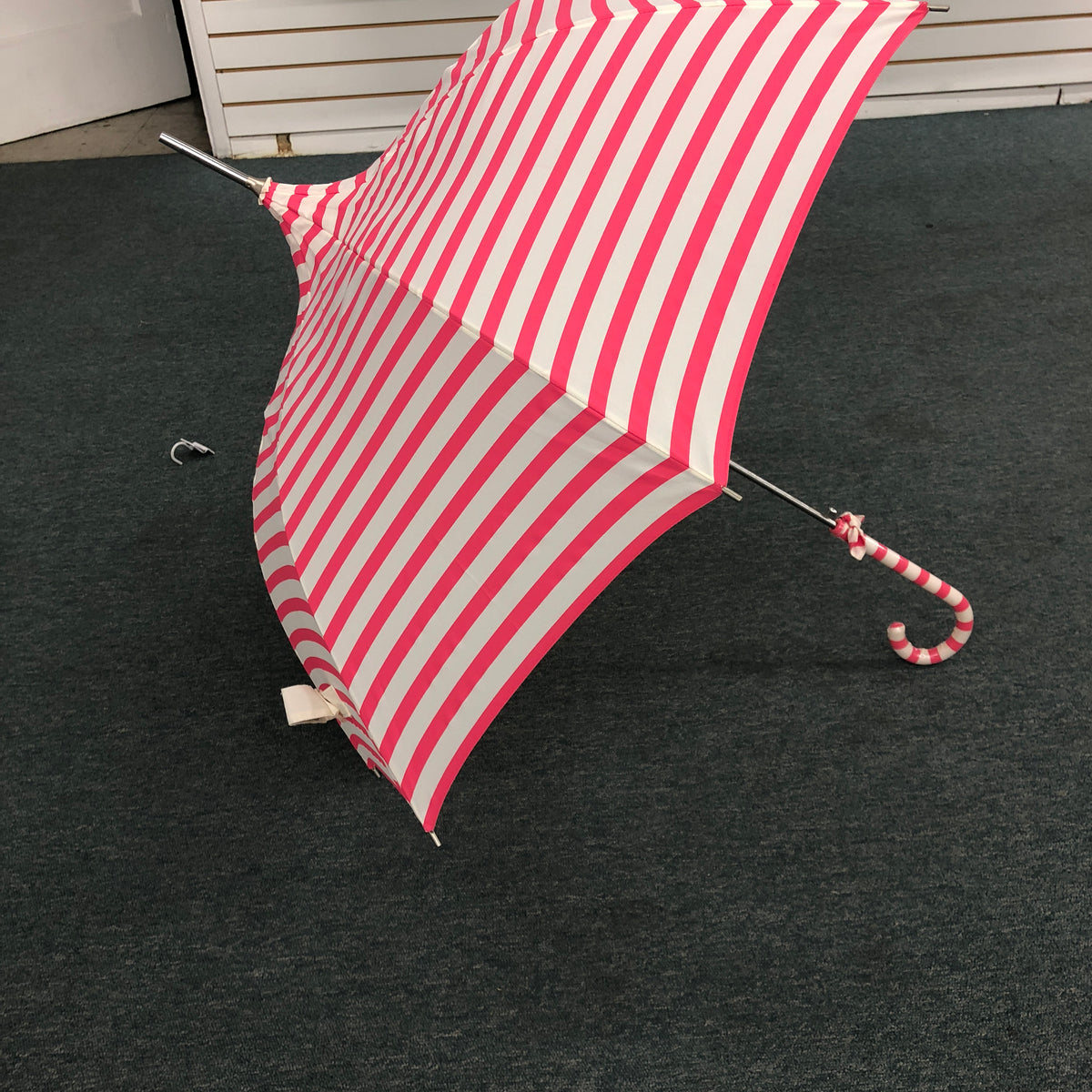 Pink and White Striped Pagoda Umbrella – The Life of the Party